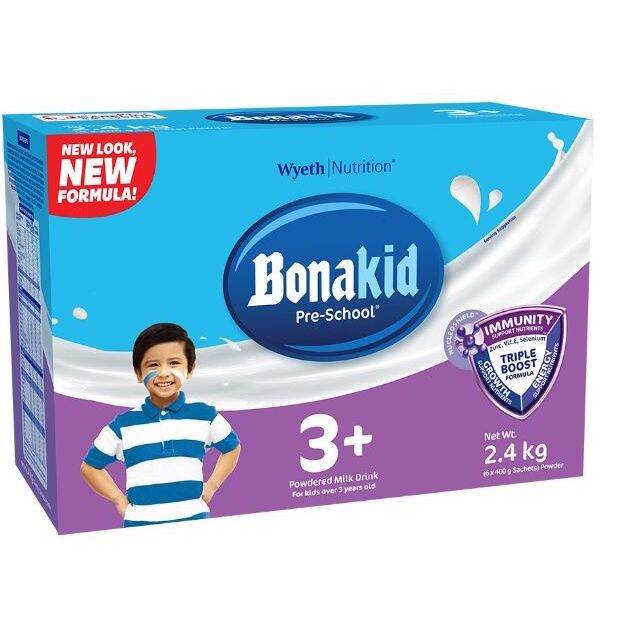BONAKID PRE-SCHOOL3+ for Children Over 3 Years Old 2.4kg (400x6 ...