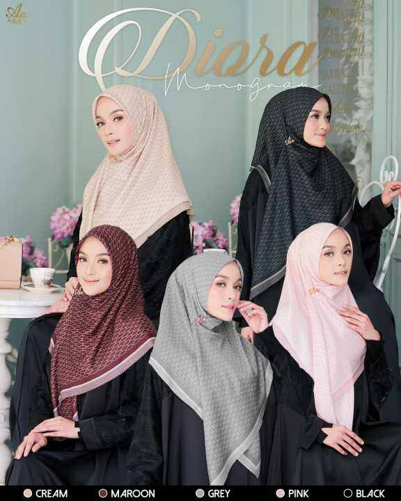 DIORA MONOGRAM BY A.D.E.N HIJAB | Lazada Indonesia