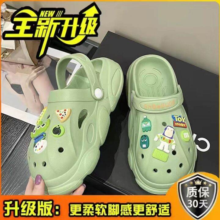 💥พร้อมส่ง💥ใหม่รองเท้าหัวโต Buzz Lightyear รองเท้าผู้หญิงหลุมฤดูร้อน ...