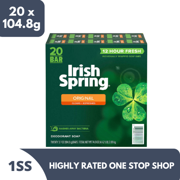 Irish Spring Original Bar 20 x 104.8g | Lazada PH
