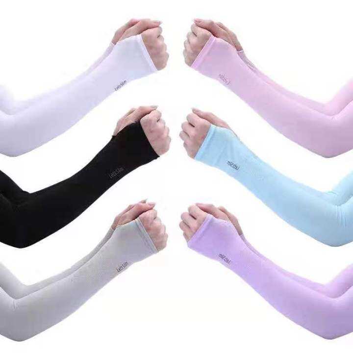 (AGFE) Arm Sleeves Unisex Sun Block UV Protection / Hands Arm Cover ...