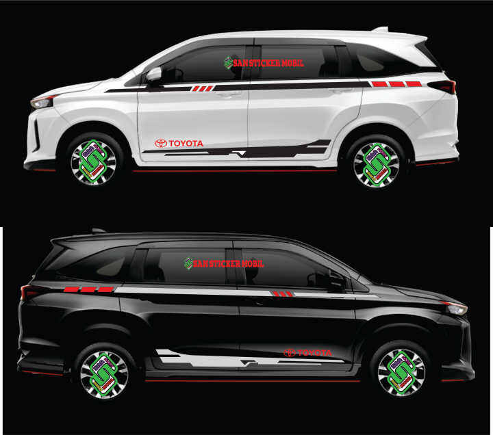 0297 sticker toyota avanza sticker mobil avanza striping toyota avanza ...
