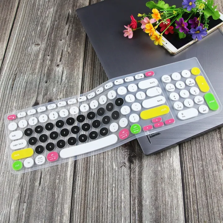 For Logitech K780 Silicone Laptop Keyboard Cover Multi-Device Wireless ...