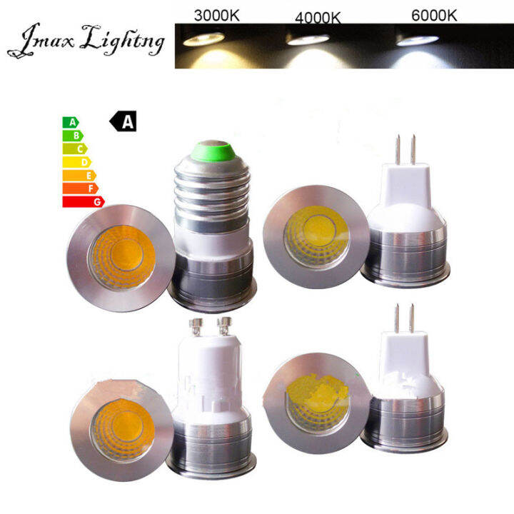 Jmax 3w Led Light Bulb Mr11 12v 35mm Mini Spotlight Bulb Gu5 3 Gu10 E27