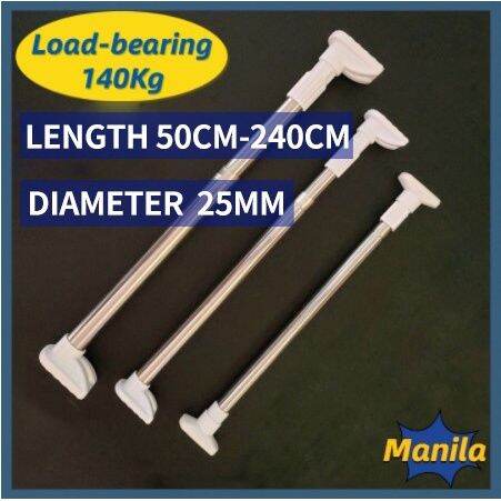 adjustable curtain rod extendable shower curtain rod extendable hanger ...