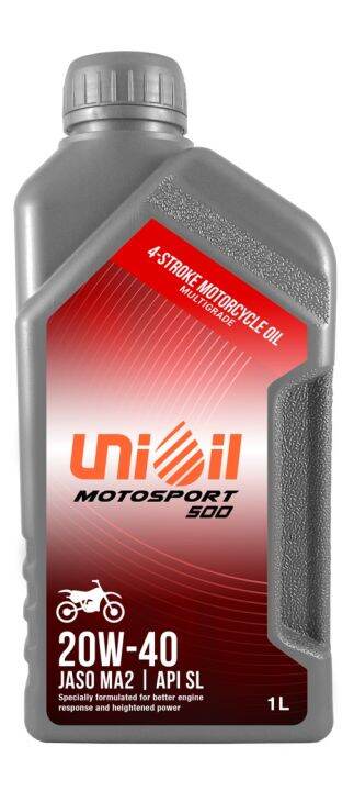 Unioil Motosport 500 20W-40 Motorcycle Oil (1L) | Lazada PH