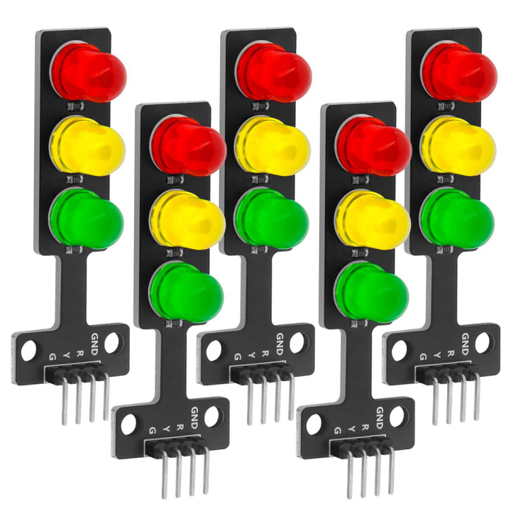 10x LED Traffic Light Module Creative DIY Mini Traffic Light 3.3-5V ...