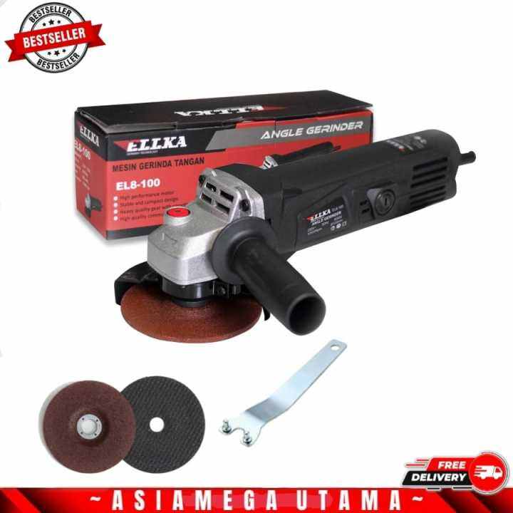 Mesin Gerinda Tangan 4 Inch Gurinda Disc Grinder ELLKA | Lazada Indonesia
