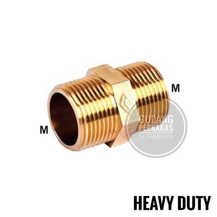 HEAVY DUTY DOUBLE MALE NAPLE DOUBLE NEPEL SAMBUNGAN PIPA DOBEL DRAT LUAR DOBEL NEPEL | Lazada ...