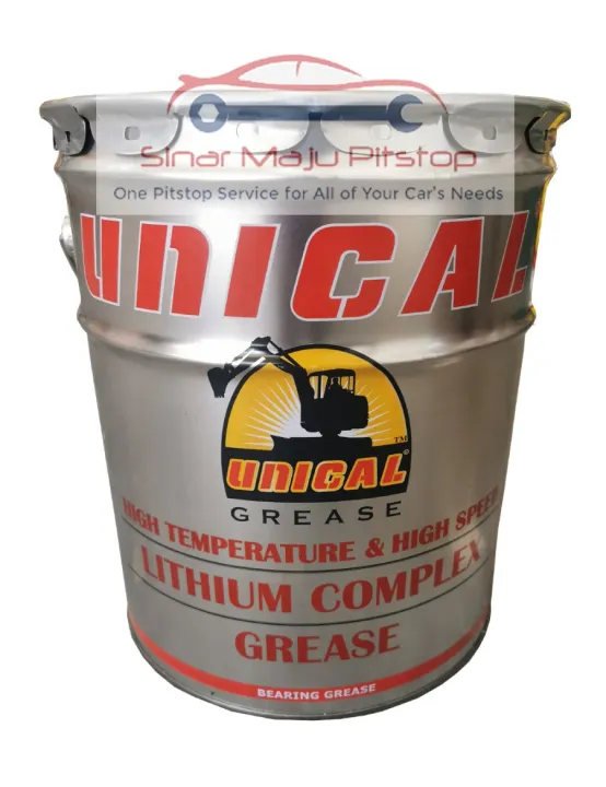 Unical Lithium Complex Hi Temp & Hi Speed Grease 15 KG (MERAH / BIRU ...
