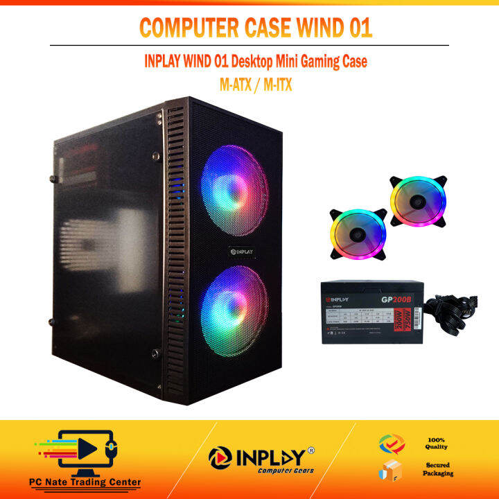 INPLAY WIND 01 PC Mini Gaming Case ACRYLIC SIDE M-ATX, M-ITX. | Lazada PH