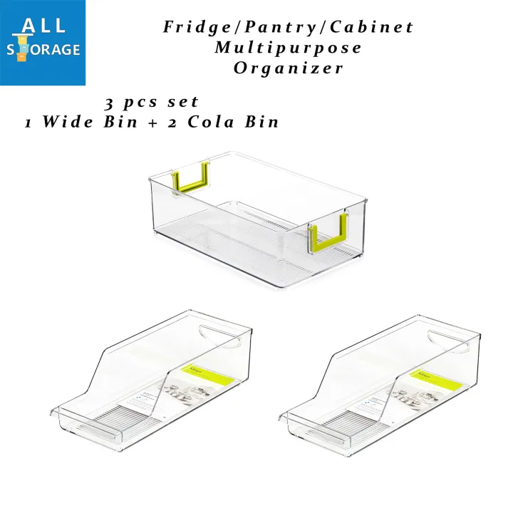ALL Storage PH 3 Pcs. Set with Cola Bin Refrigerator/Pantry Kitchen ...