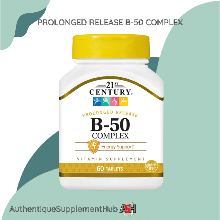 21st Century, Prolonged Release B50 Complex, 60 Tablets | Lazada PH