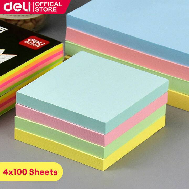 Deli Sticky Notes Set Pad Memo Pad For School Supplies Aesthetic Office ...