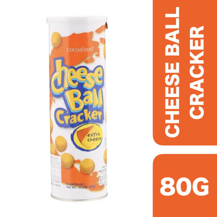 Cocoaland Cheese Ball Cracker 80g ++โคโค่แลนด์ชีสบอลแครกเกอร์ขนมอบกรอบ ...