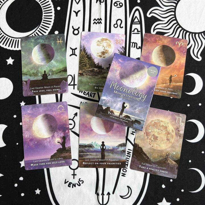Moonology Manifestation Oracle Moon Phase Card English Board Game ...