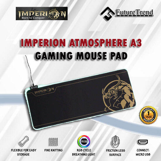 Imperion ATMOSPHERE A3 RGB LED Gaming Mouse Pad | Lazada
