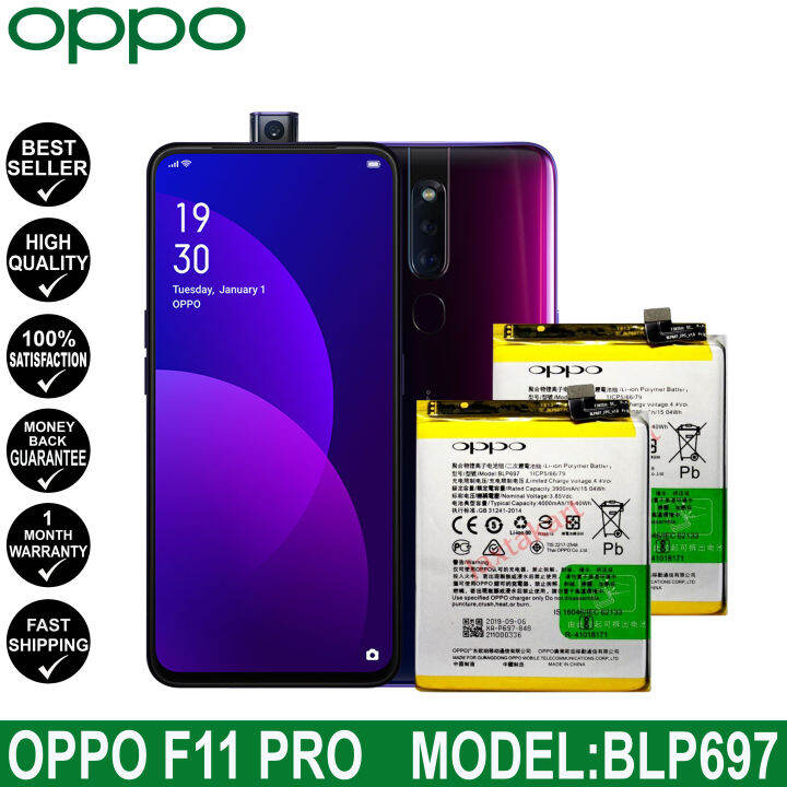 OPPO F11 Pro Battery Model: BLP697 (4000mAh) Original Equipment ...