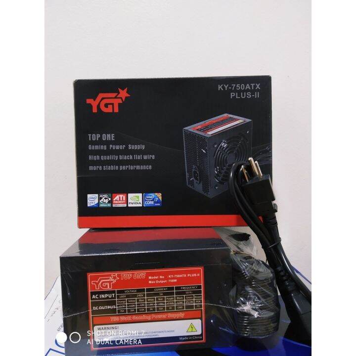 ♨YGT GAMING PSU 700750 Watts | Lazada PH