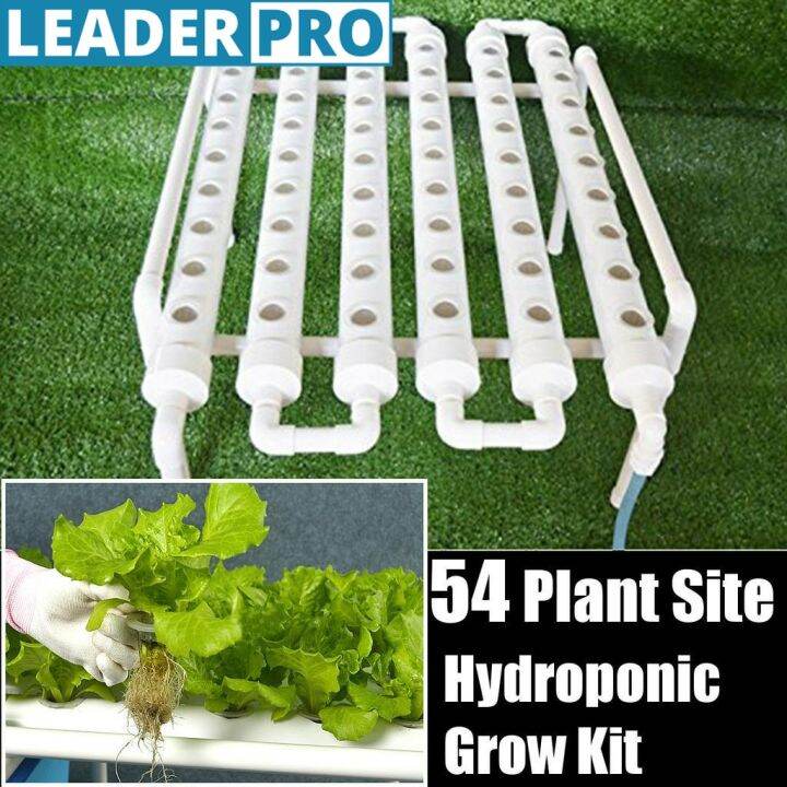 54 Holes Hydroponic Piping Site Grow Kit Deep Water Culture Planting ...
