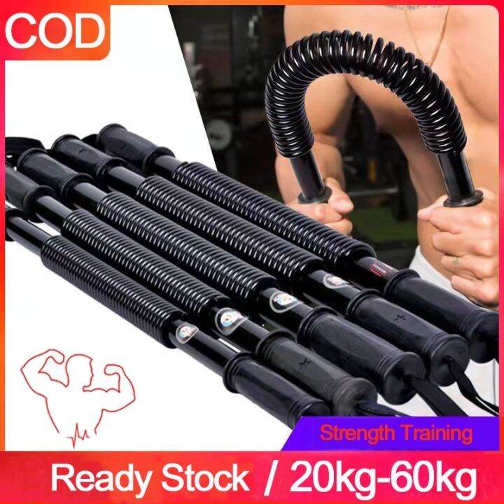 Spring Bar Resistance Bend Chest Arm Strength Training Fitness Gym ...