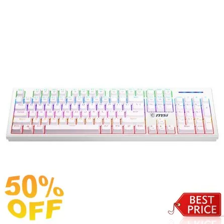 onlysale ุคีย์บอร์ดไร้สาย คีย์บอร์ดบลูทูธ MSI GK50Z คีย์บอร์ด gamingOUTEMU switch Mechanical ...