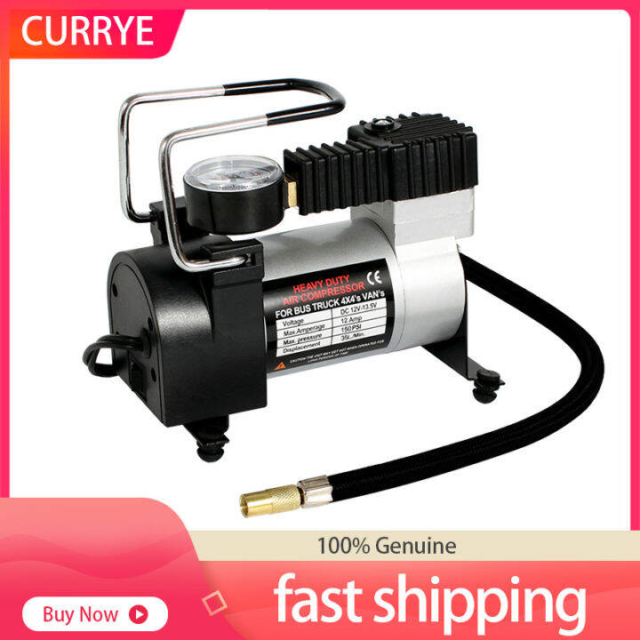 Heavy-duty 12V portable air compressor 150psi electric vehicle tire ...