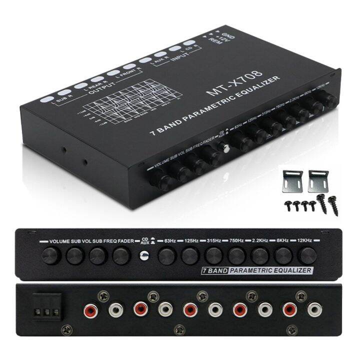 Professional 7 Band Car Equalizer Multifunctional Car Audio EQ Tuning ...