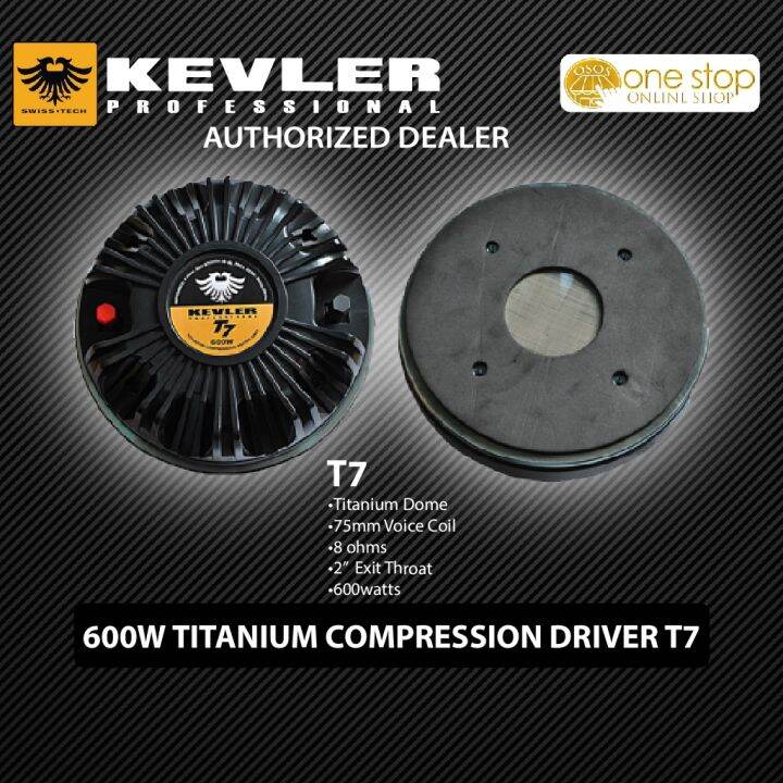 Hot HF Dress tide Kevler T7 600W RMS 8ohms Titanium Compression Driver ...