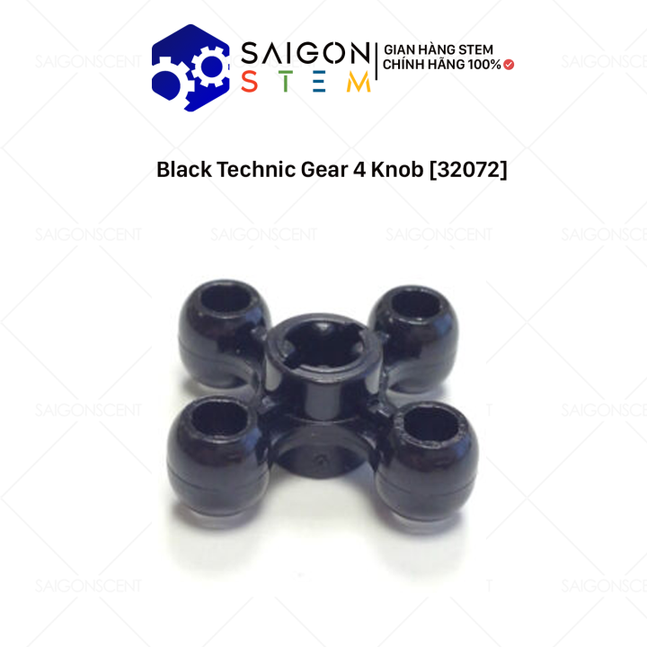 CHÍNH HÃNG | Gạch linh kiện LEGO Black Technic Gear 4 Knob [32072 ...