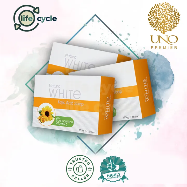 UNO Natura White Kojic Acid Soap with Sunflower Extract and Vitamin C ...