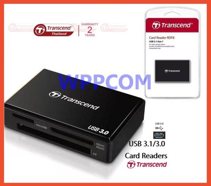 Transcend Card Reader RDF8 (RDF8K2) UHS-I All In One USB3.1 / RDF5K ...