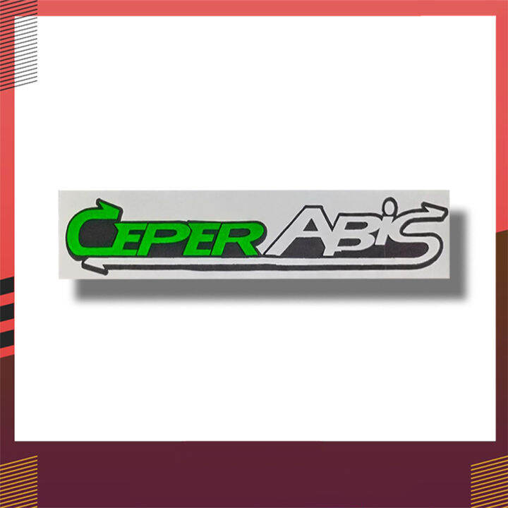 Stiker Vinyl Motor Tulisan Gaul Caper Abis Stiker Motor Termurah ...