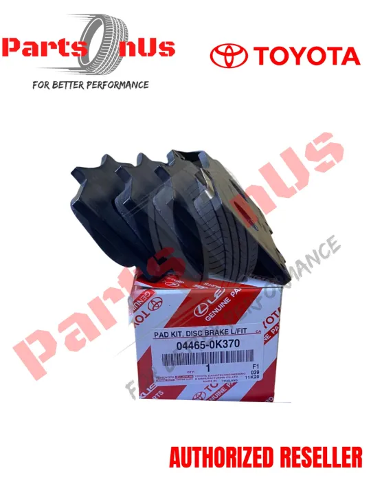 TOYOTA GENUINE 4pcs PAD KIT DISC BRAKE LFIT Fortuner 2016-2020 4x2 ...