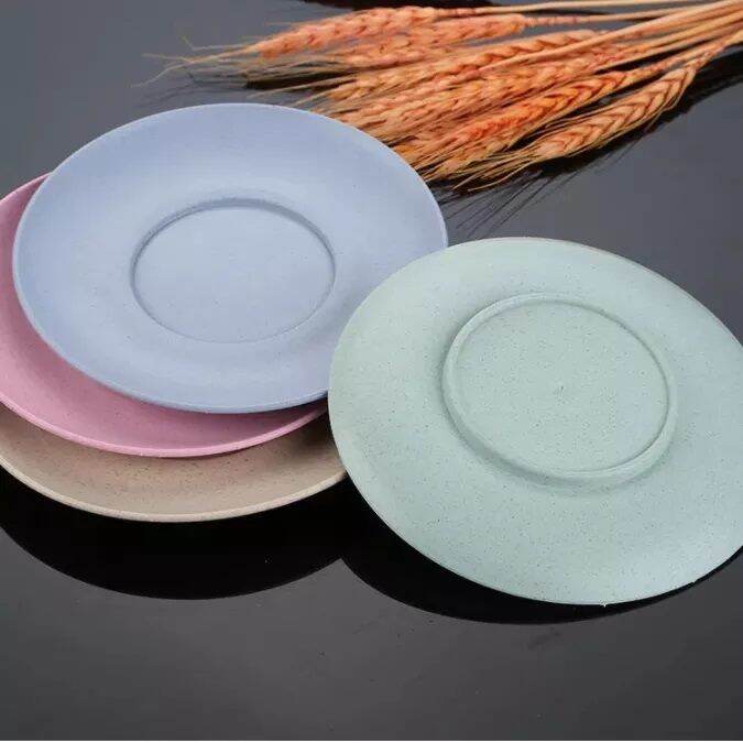 4pcs/box Healthy Degradable Wheat Straw Small Side Plates Picnic ...