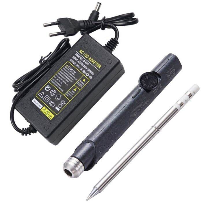 SH72 65W Mini Soldering Iron 12-24V Adjustable Temperature Electric Welding Station Tool With ...