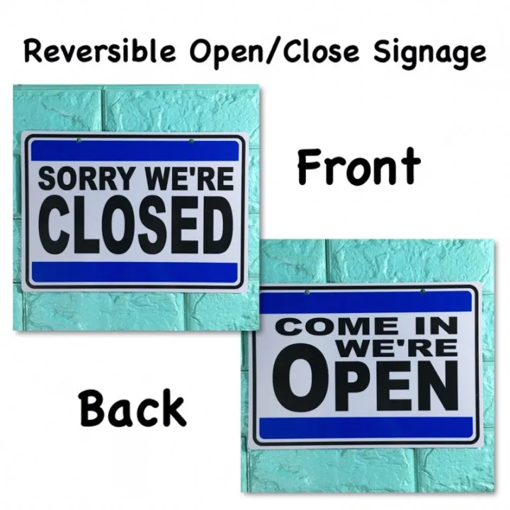 PVC Reversible Big and Small Open and Close Signage | Lazada PH