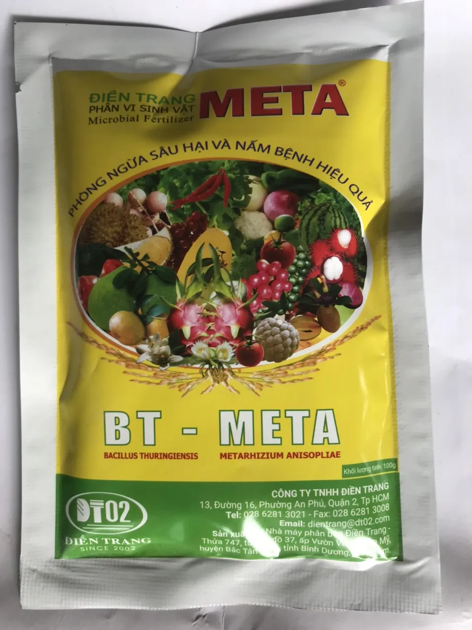 Chế phẩm vi sinh BT META xử lý đất ngừa sâu đục thân sùng đất nấm bệnh ...