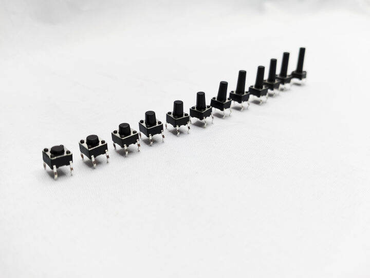 MINI PUSH BUTTON TACTILE MOMENTARY SWITCH, DIP SMD 4-PIN ON/OFF 6x6mm ...