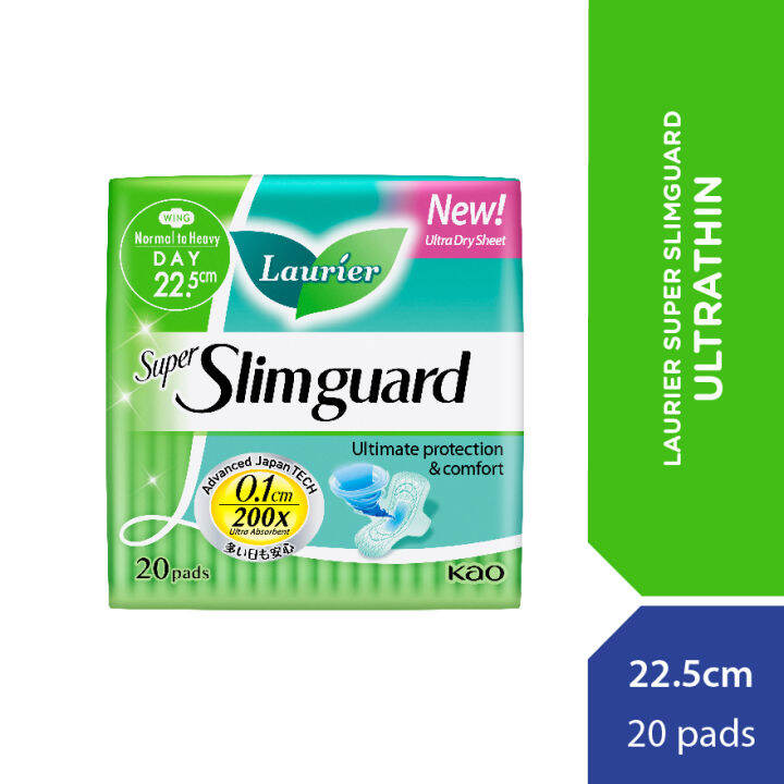 LAURIER Super Slimguard 22.5cm X 20'S | Lazada