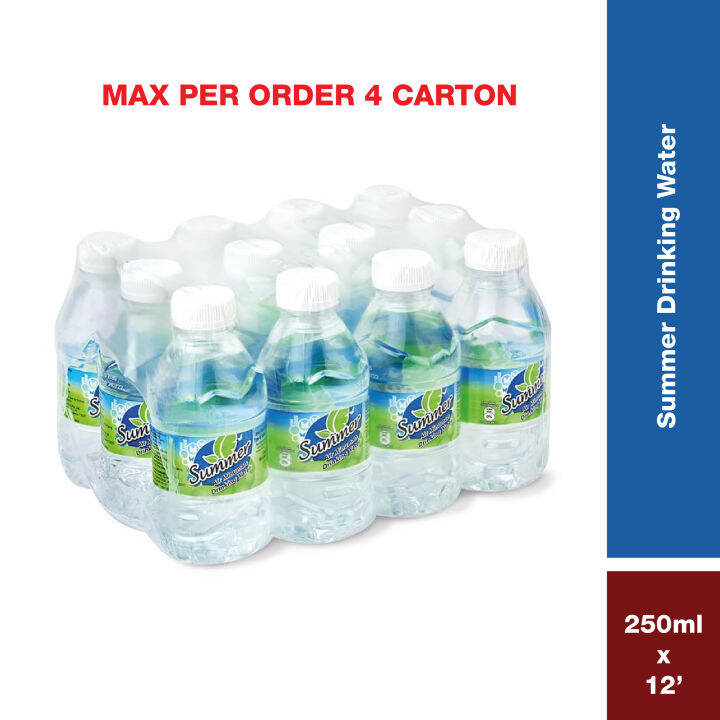 Summer Drinking Water / Air Minuman Osmosis Botol Mini 250ml*12 | Lazada