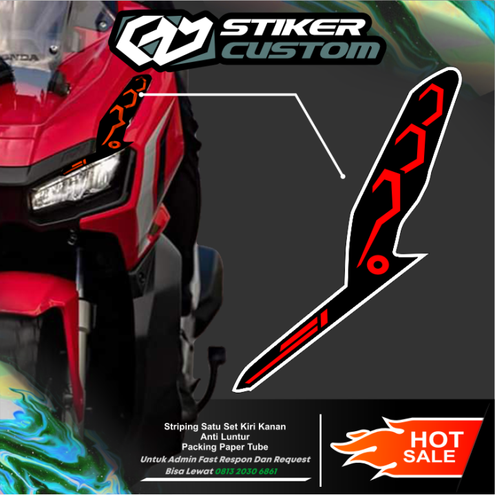 Stiker Honda Adv Sticker Lampu ADV Variasi ADV AADVLM 01 varian warna ...
