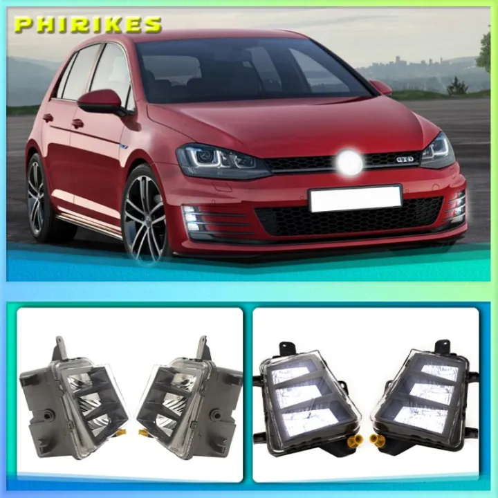 LED Front Fog Light DRL Fog Lamp For Volkswagen VW Golf 7 A7 MK7 GTI ...