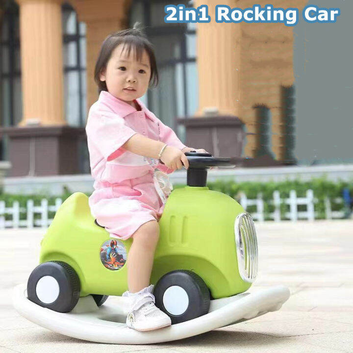 2in1 Rocking Horse Children's Car Toy Turning Driving Dual-purpose ...
