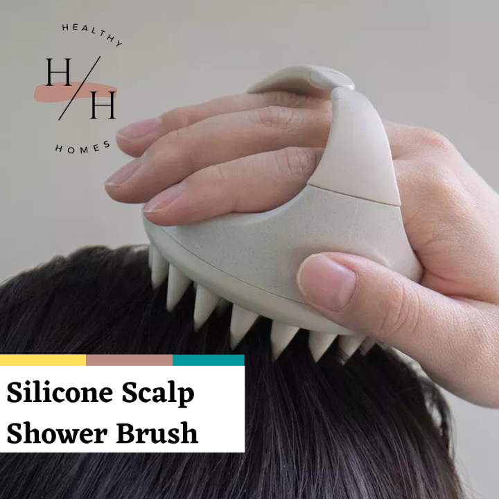 Healthyhomes Soft Silicone Hair Scalp Massager Hair Washing Scalp Brush ...