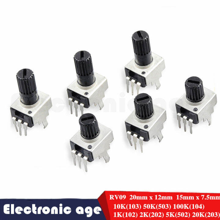10 PCS Audio Potentiometer Adjustable Resistance Kit 0392 Potentiometer ...