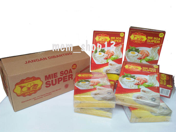 Miesoa Super White Noodle Special Ikan Paus Kotak Merah (1 Dos isi 7 ...