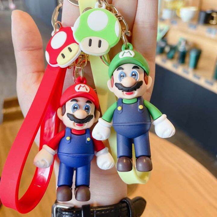 โมเดล โมเดล อนิเมะ Super Mario พวงกุญแจอะนิเมะตัวเลข Maria Brothers ...