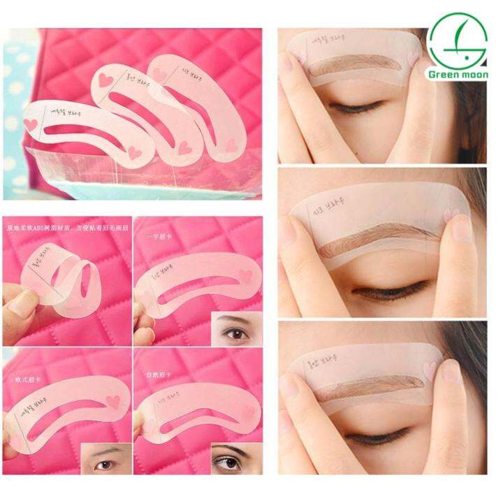 Green Moon Korea's Mini Brow Class Eyebrow Stencil Drawing Guide ...