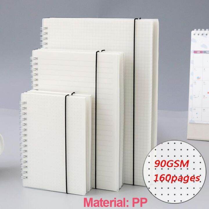 Pp จุด Bullet Journal Big A4 B5 A5 A6สมุดบันทึกลายจุดคราฟท์สีดำบันทึก ...
